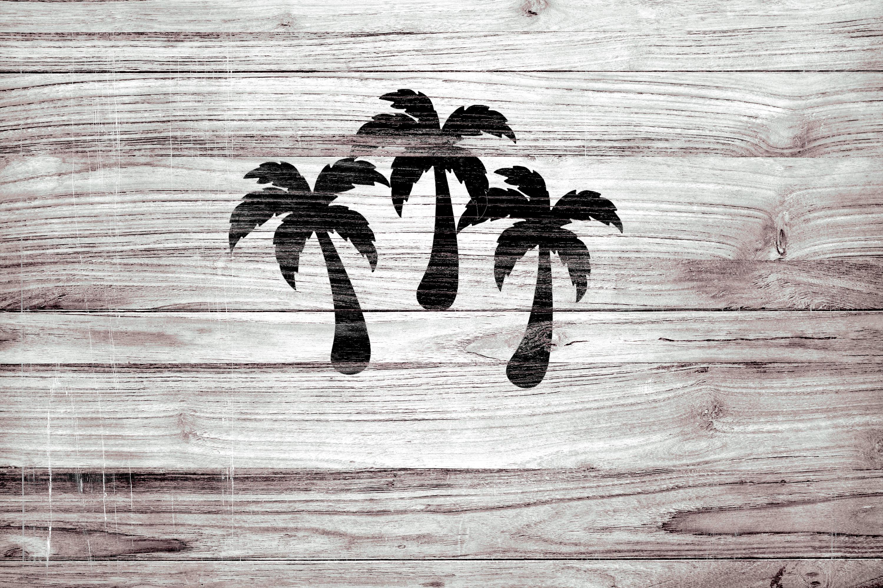 Palm Tree Style Design Stencils for Painting 4 х 4 Inch, Reusable ...