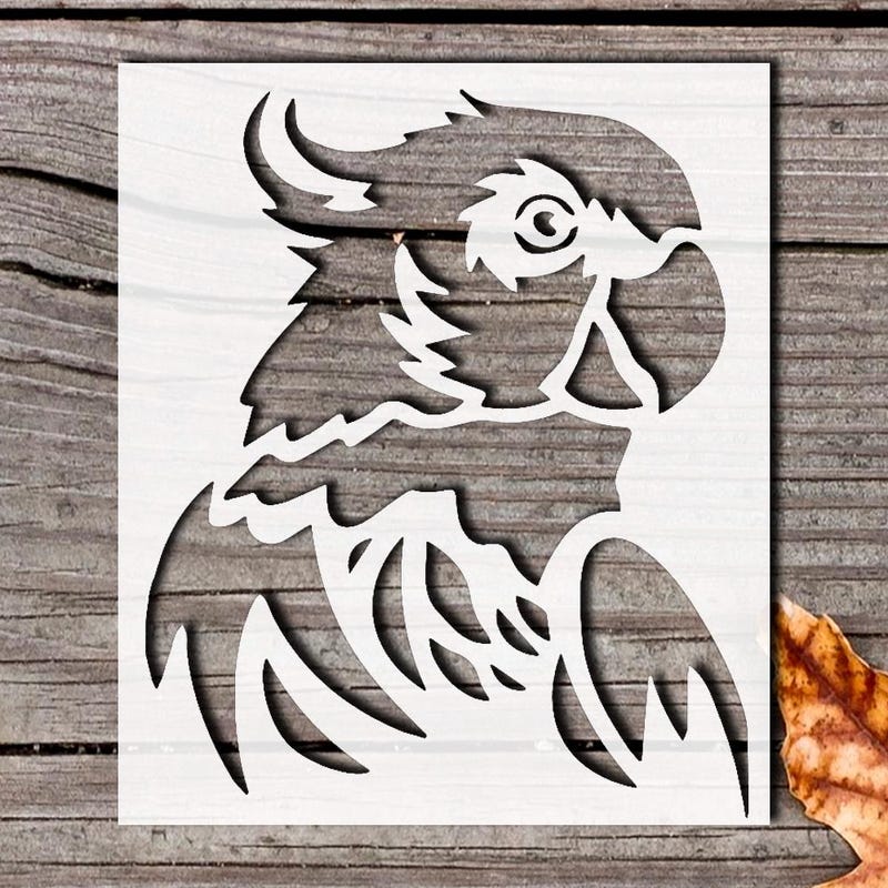 Parrot Stencil - Etsy