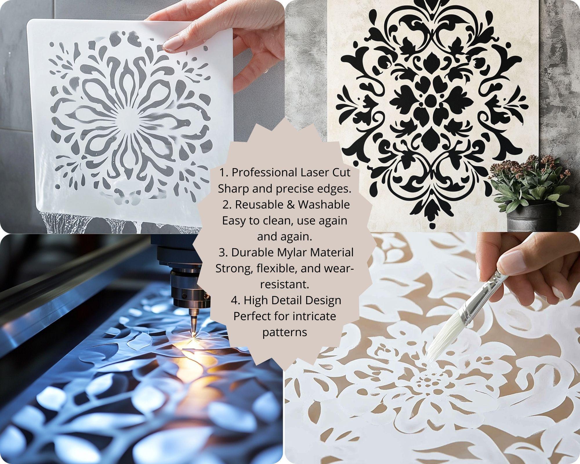 Reusable Police Badge Stencil Template for DIY Crafts Wall Art ...