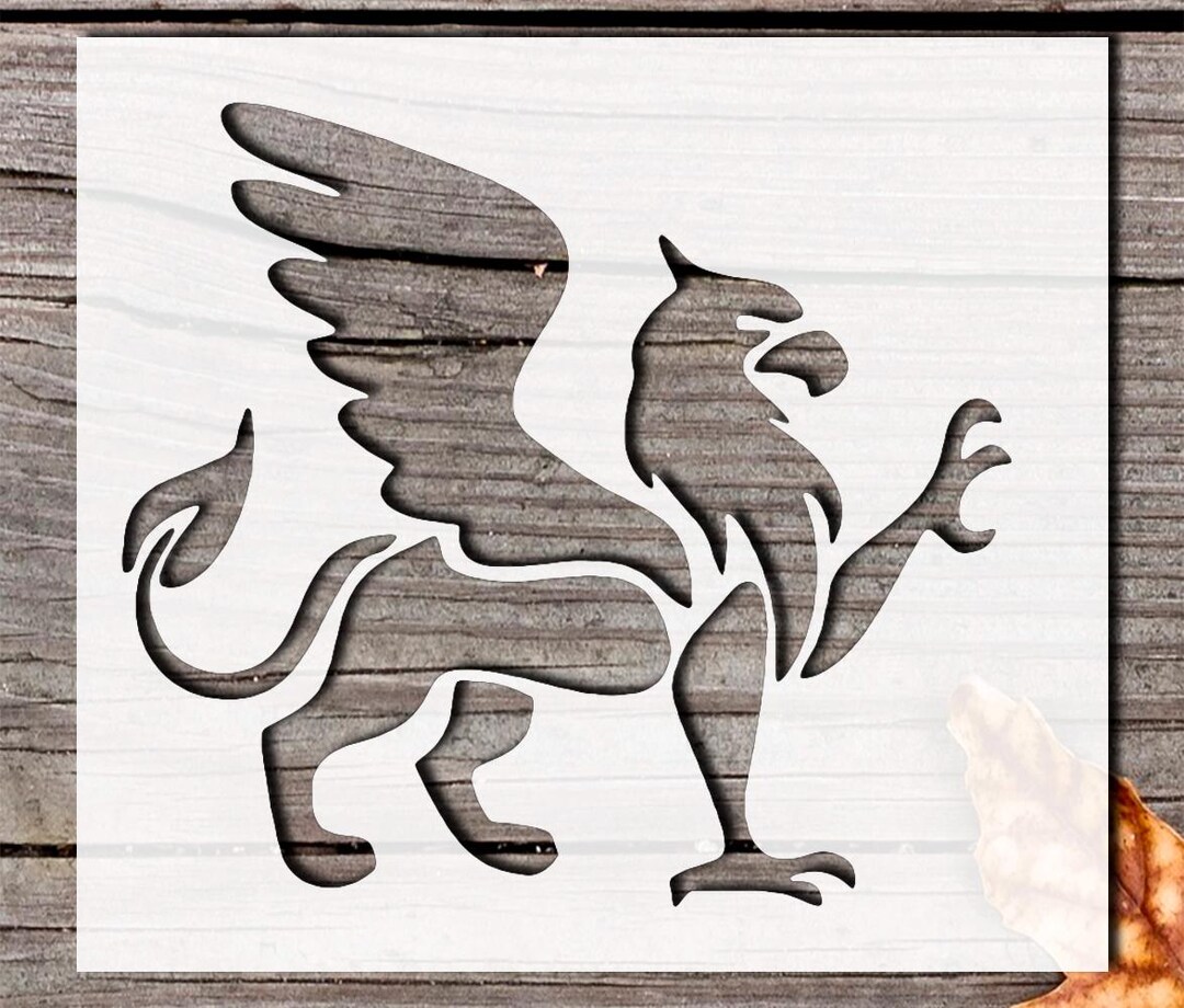 Griffin Stencil - Reusable Plastic Template for Painting, DIY Projects ...