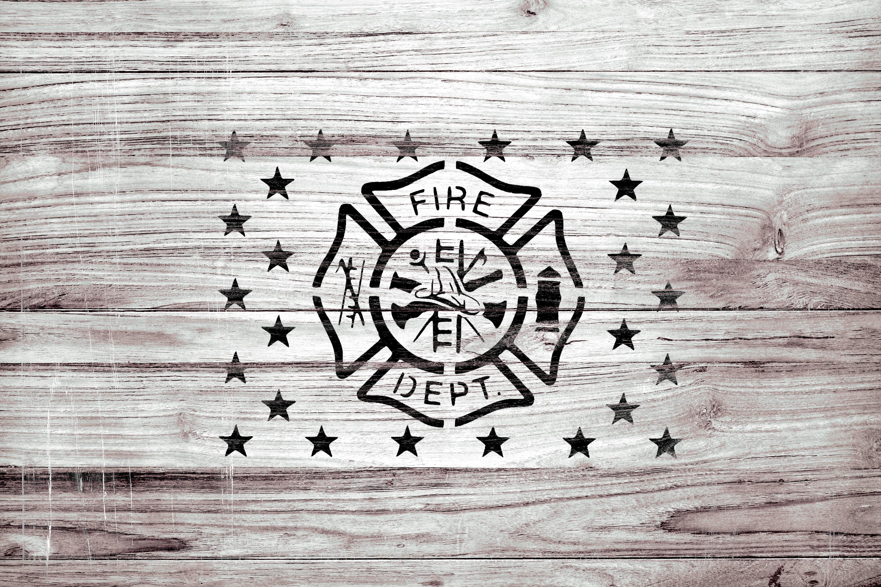 Fire Department Flag Stencils for Painting 11 X 8.5 Inch Reusable ...