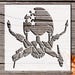 Skull Welder Stencils for Painting, 5.5x5.5 Inch, Reusable Plastic ...