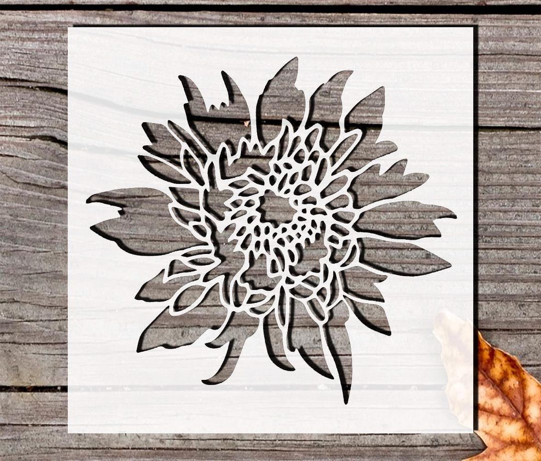 Aster Flower Stencils for Painting Reusable Plastic Templates for ...