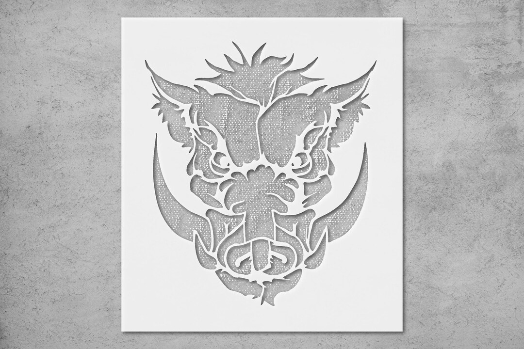 Warthog Head Stencil Template - Reusable Mylar for DIY Crafts Art ...