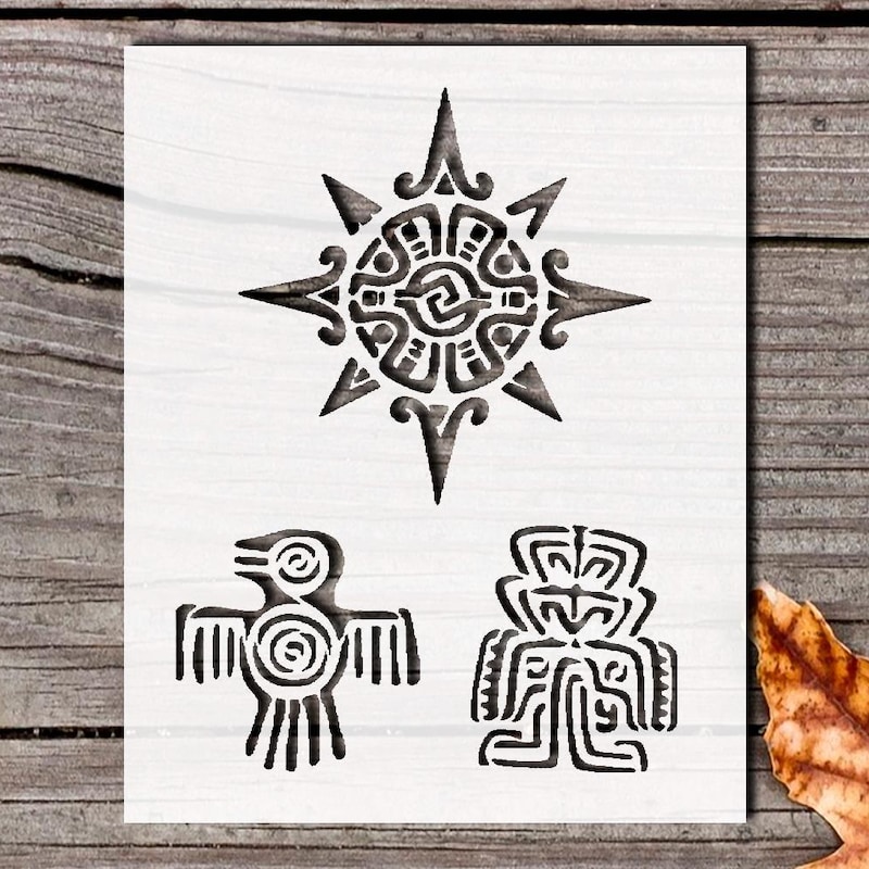 Mayan Stencil - Etsy