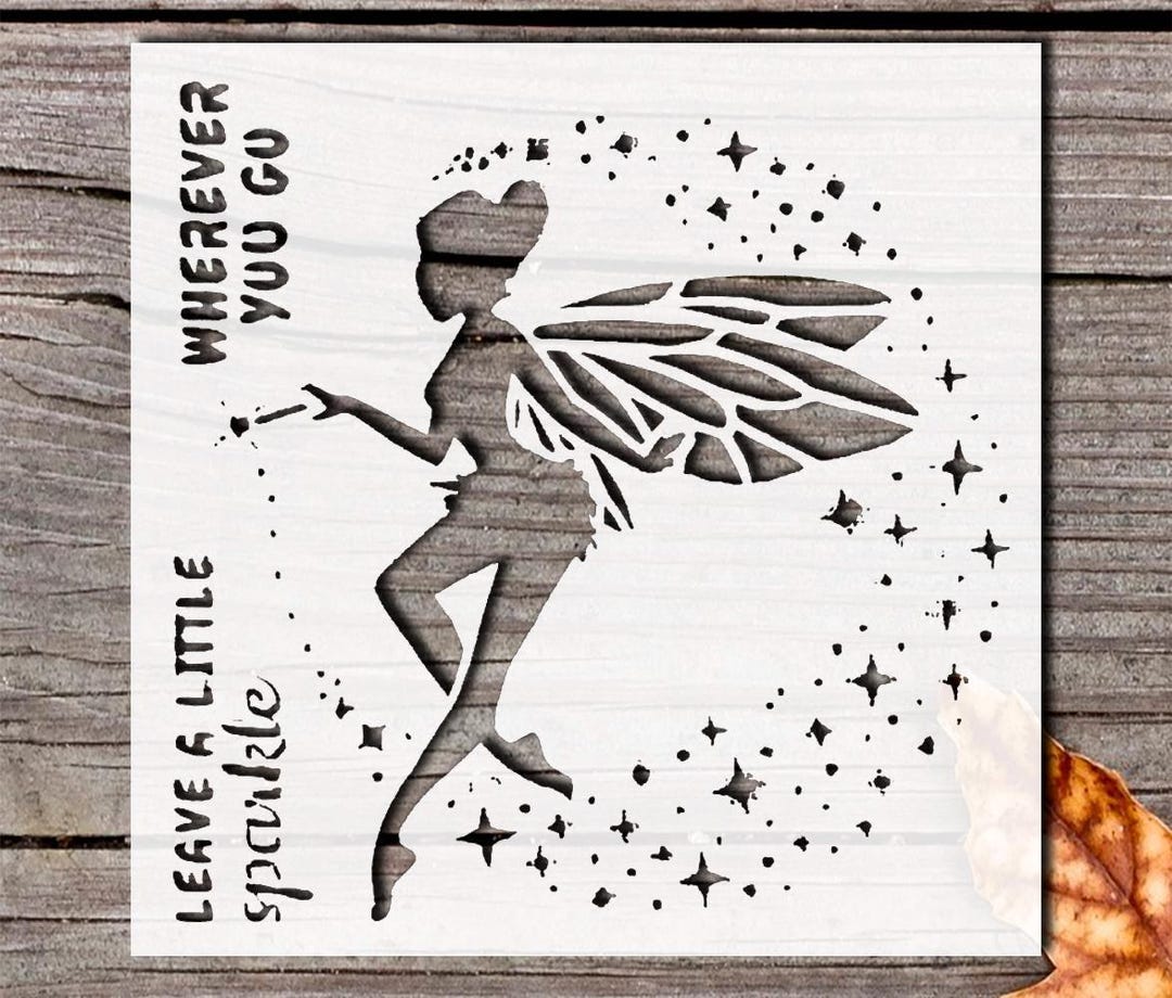 Ethereal Floral Mandala Fairy Stencil Set for Reusable Wall Art DIY ...