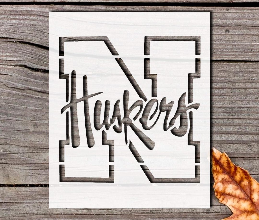 Cornhuskers Custom Stencil - Reusable Template for Wall Art ...