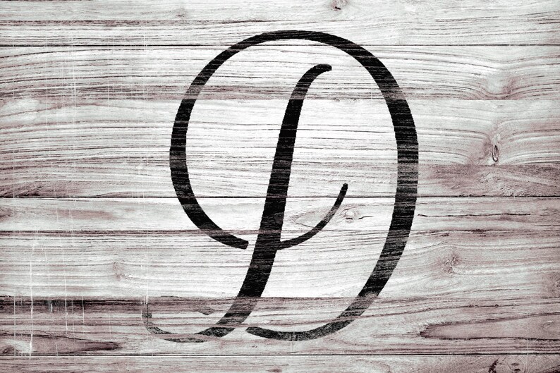 Large Script Cursive Letter D Stencils for Painting, 8.5x11 Inch ...
