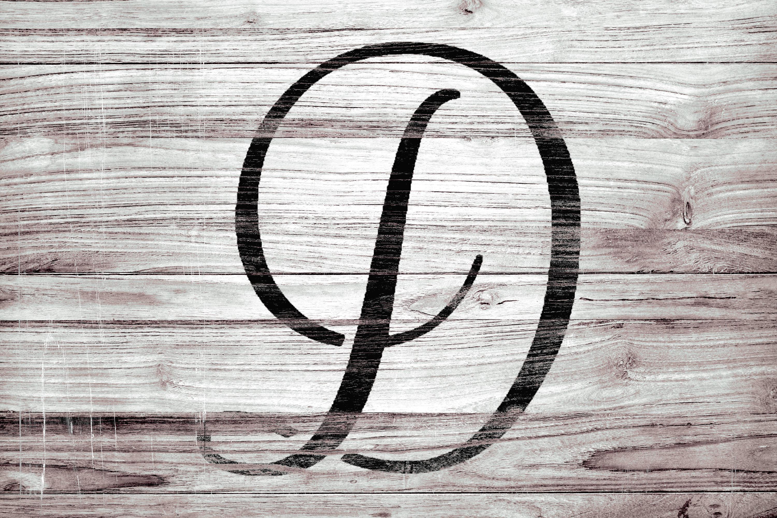 Large Script Cursive Letter D Stencils for Painting, 8.5x11 Inch ...