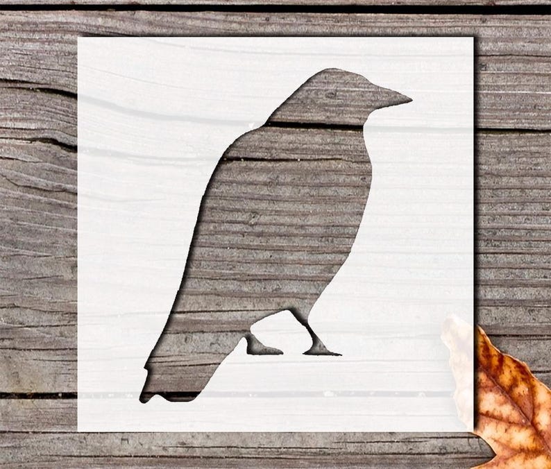 Majestic Raven Stencil Template for Painting - Reusable Tribal Art for ...