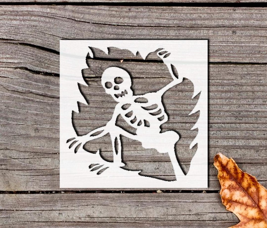 Skeleton Stencil for Painting, Plastic Reusable 5.5"l X 5.5"w - Etsy
