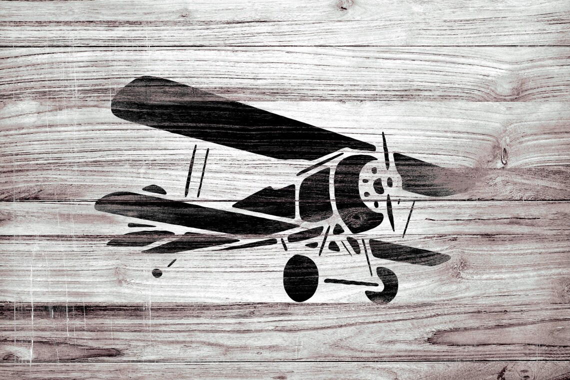 Airplane and Clouds Stencils for Painting 5.5x5.5 Inch – Reusable ...