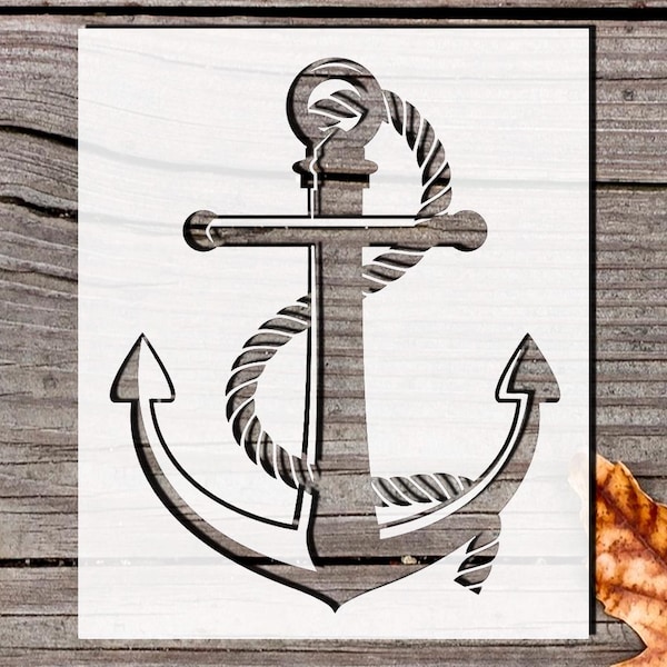 Anchor Stencil - Etsy