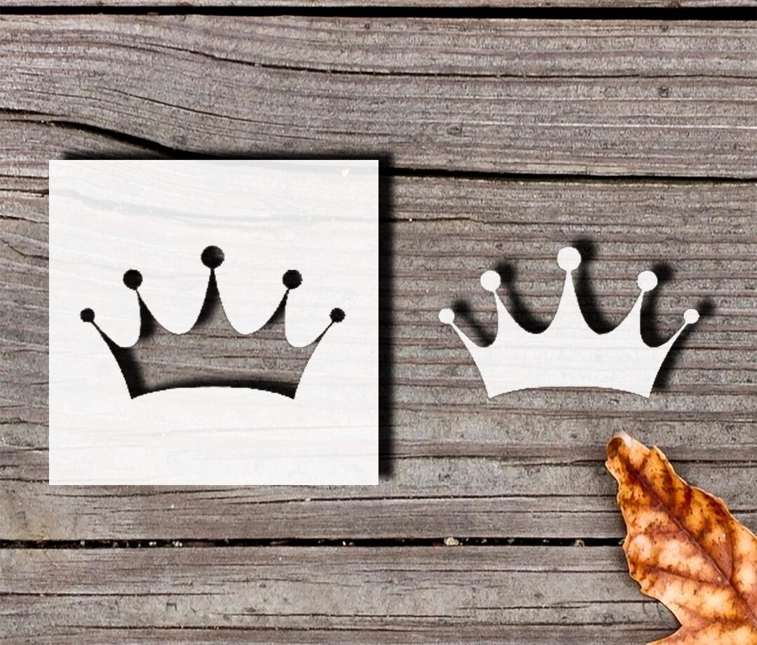 Crown Stencils for Painting - 4 Inch Reusable Plastic Template for ...
