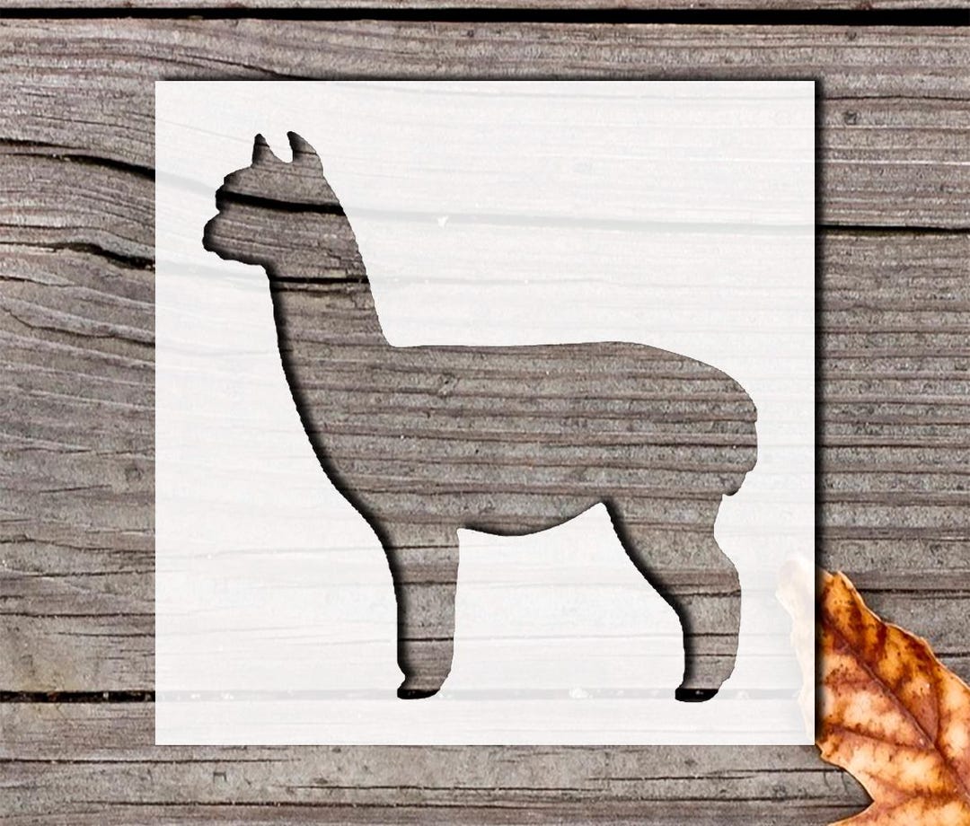 Alpaca Style Design Stencils for Painting, 4-inch, Reusable Plastic ...