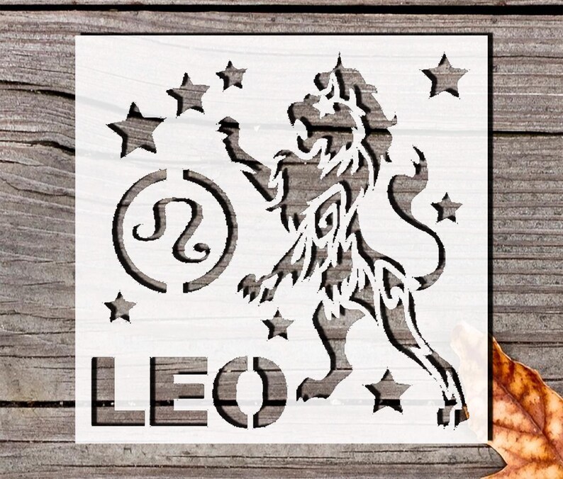 Leo Zodiac Sign Stencils for Painting Reusable Craft Scrapbooking ...
