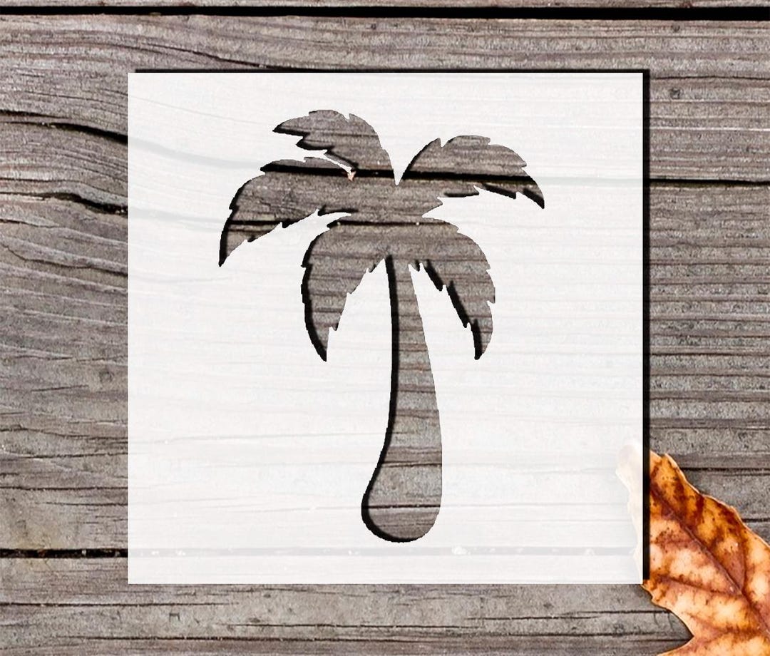 Palm Tree Style Design Stencils for Painting – Reusable Plastic ...
