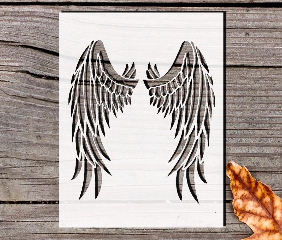 Devil, Angel, Bird Wings, Wing Stencils for Painting 8,5x11 Inch ...