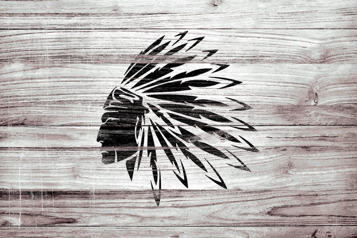 Native American Indian Stencil for Painting 10x10 Inch – Reusable ...