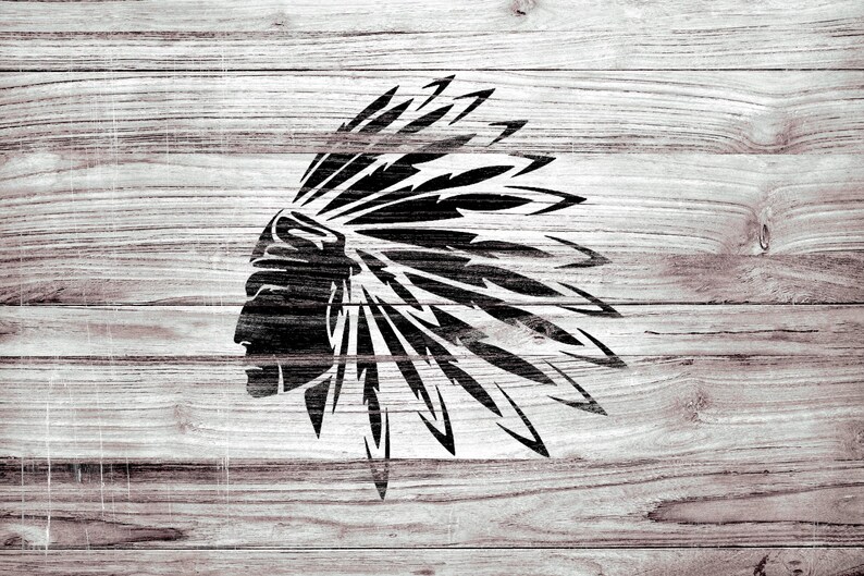 Native American Indian Stencil for Painting 10x10 Inch – Reusable ...