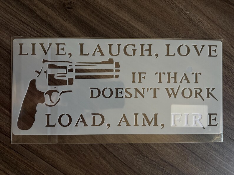 Magnum Gun Stencil for Painting, Reusable Plastic Template, 11l X 5w - Etsy