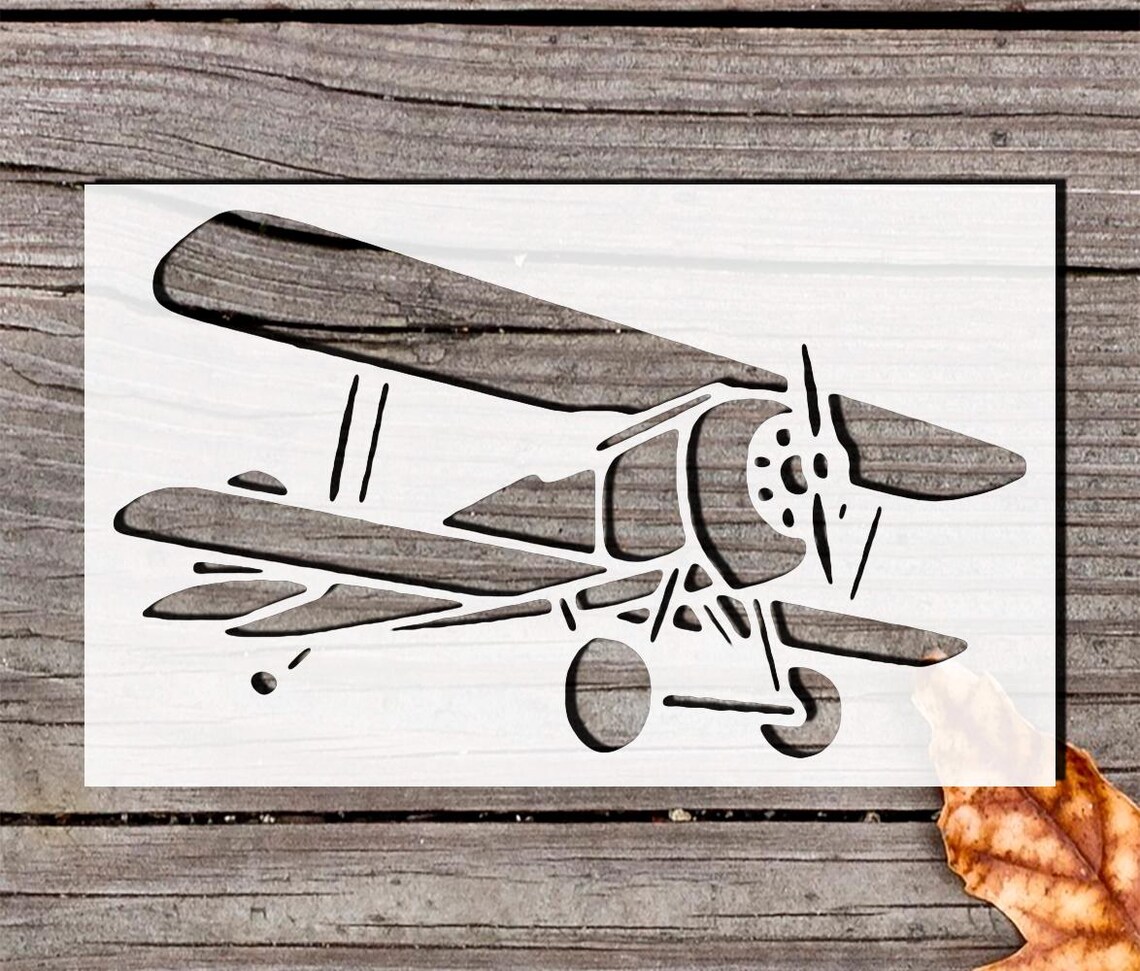 Airplane and Clouds Stencils for Painting 5.5x5.5 Inch – Reusable ...