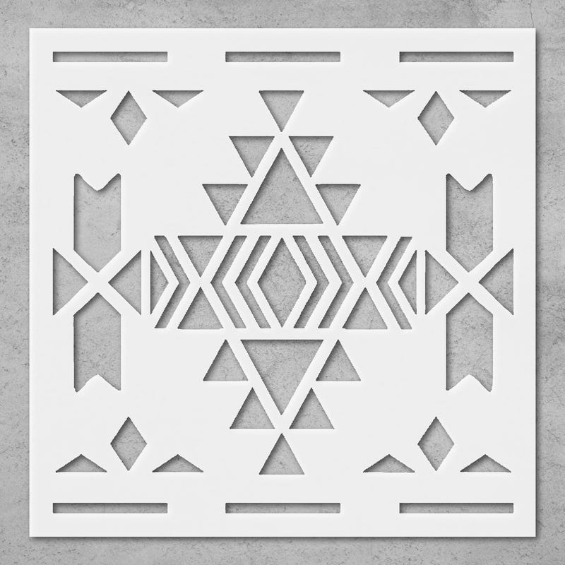 Southwestern Stencil - Etsy
