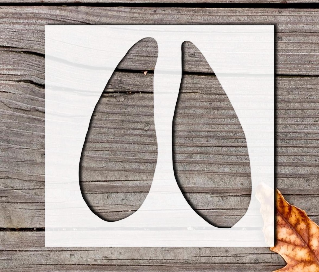 Deer Hoof Print Stencil - Reusable Mylar Template for Nature Art ...