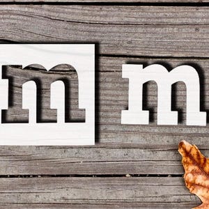 Reusable Lower Case Letter M Stencil Template for Boho Decor DIY Crafts ...