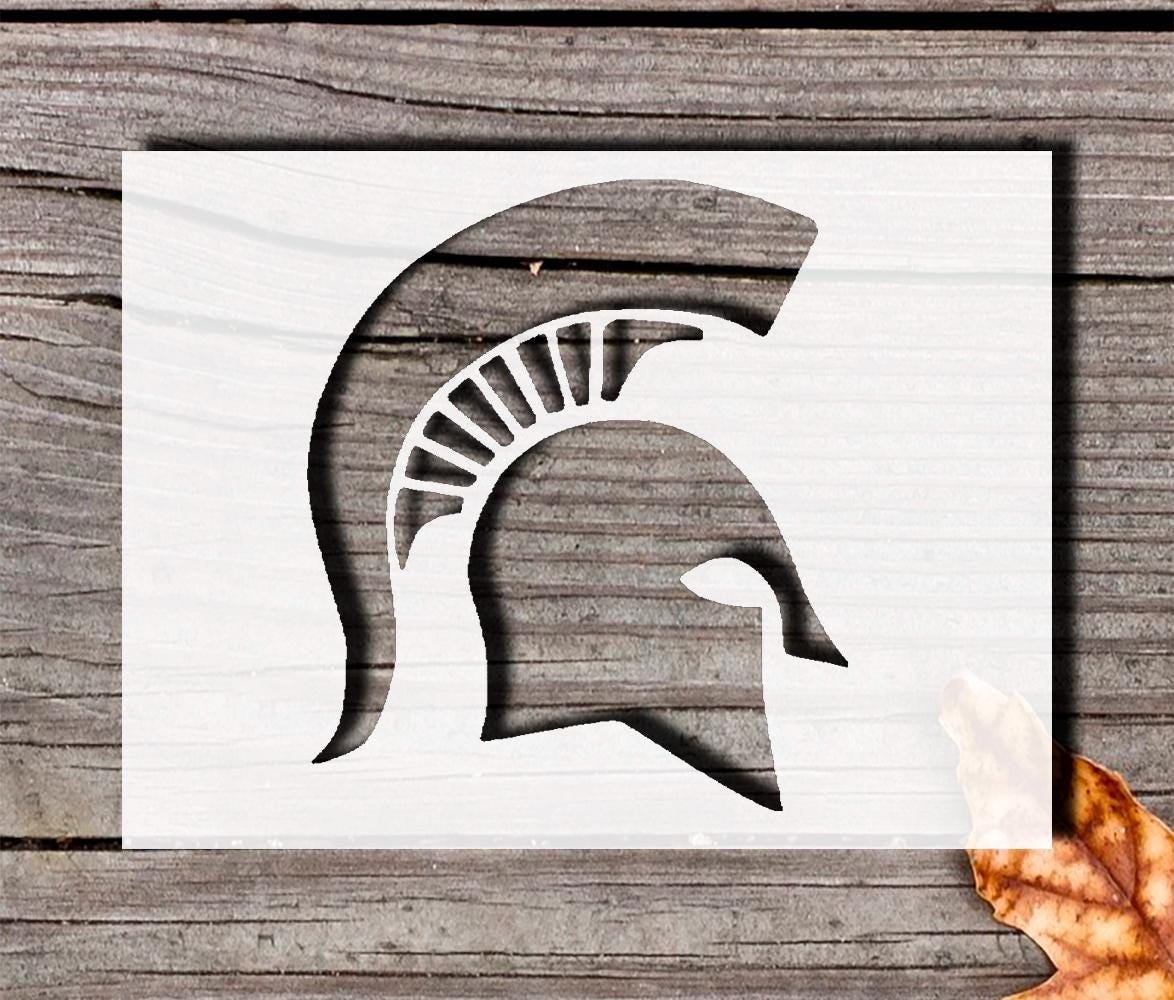 Spartan Helmet Stencils for Painting 11x8.5 Inch - Reusable Plastic ...