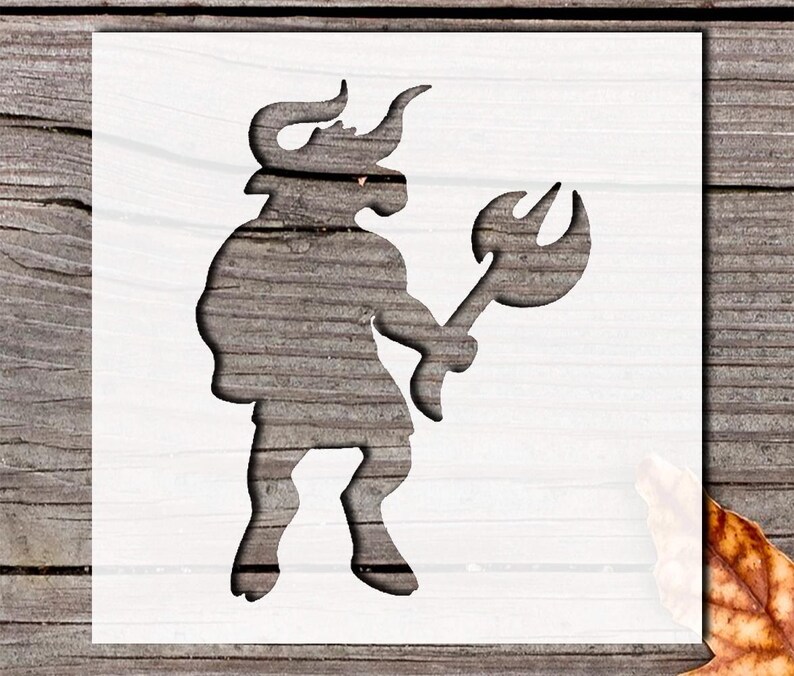 Minotaur Stencil Template for Majestic Mythology Wall Art Reusable DIY ...