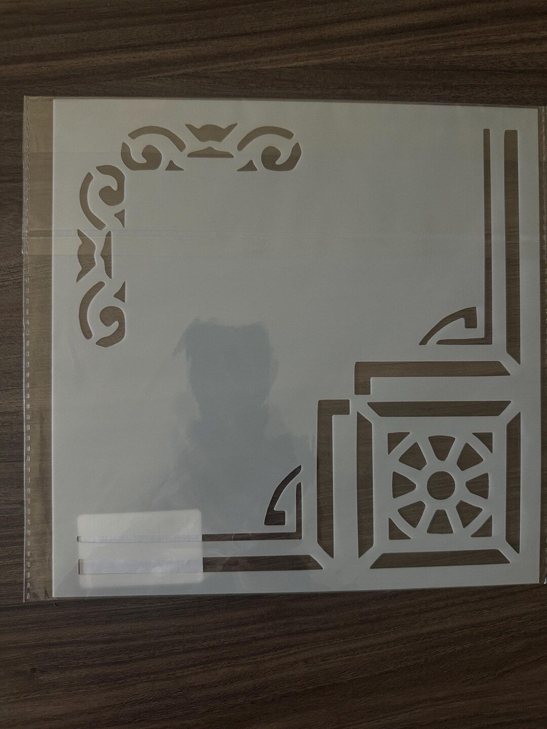 Corners Design Pattern Stencil for Painting 5.5 X 5.5 Reusable Plastic ...