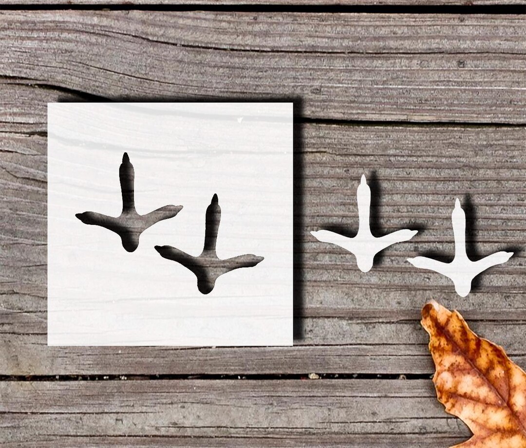 Turkey Feet Reusable Stencils for Painting 4 Inch, Reusable Plastic ...