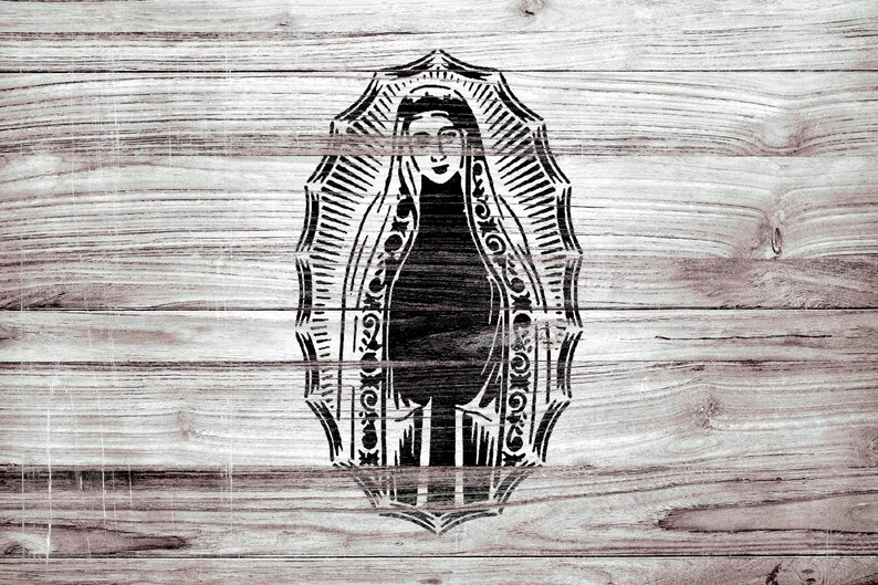 Virgin Mary Blessed Mother Stencils for Painting 8.5 X 11 Inch Reusable ...