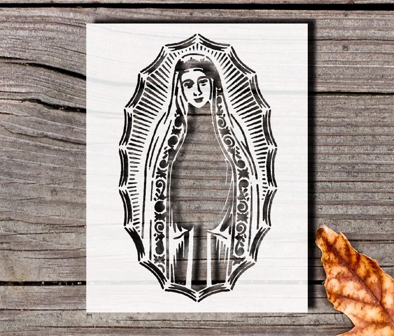 Virgin Mary Blessed Mother Stencils for Painting 8.5 X 11 Inch ...