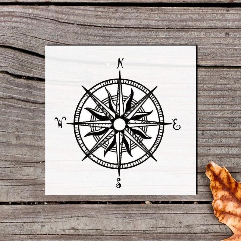 Compass Rose Stencil - Etsy