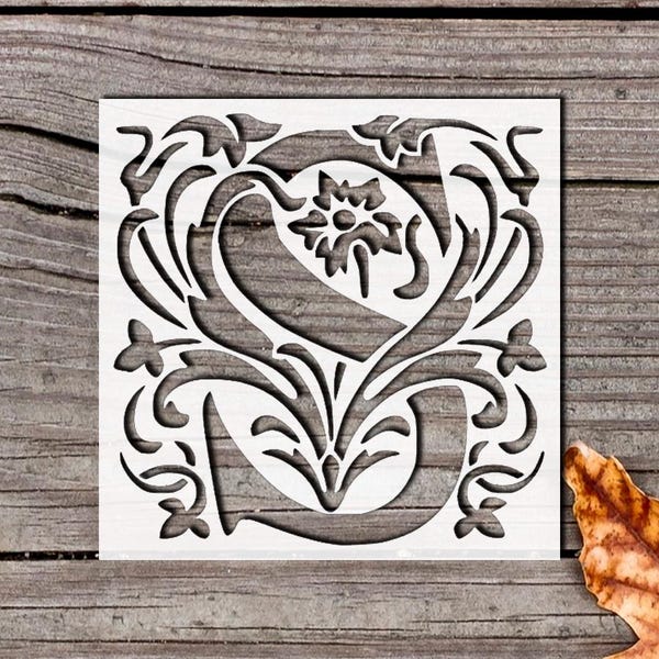 Large Fancy Letter Stencils - Etsy