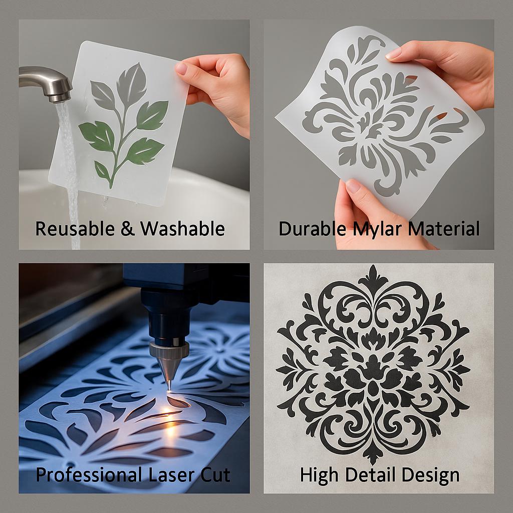 Medical Stencil Majestic Tribal Wild Stencil Template Reusable for Wall ...