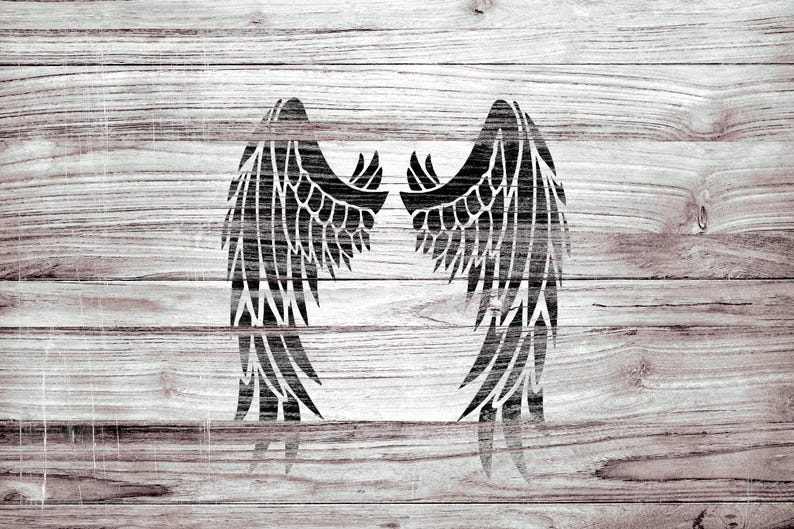 Devil, Angel, Bird Wings, Wing Stencils for Painting 8,5x11 Inch ...