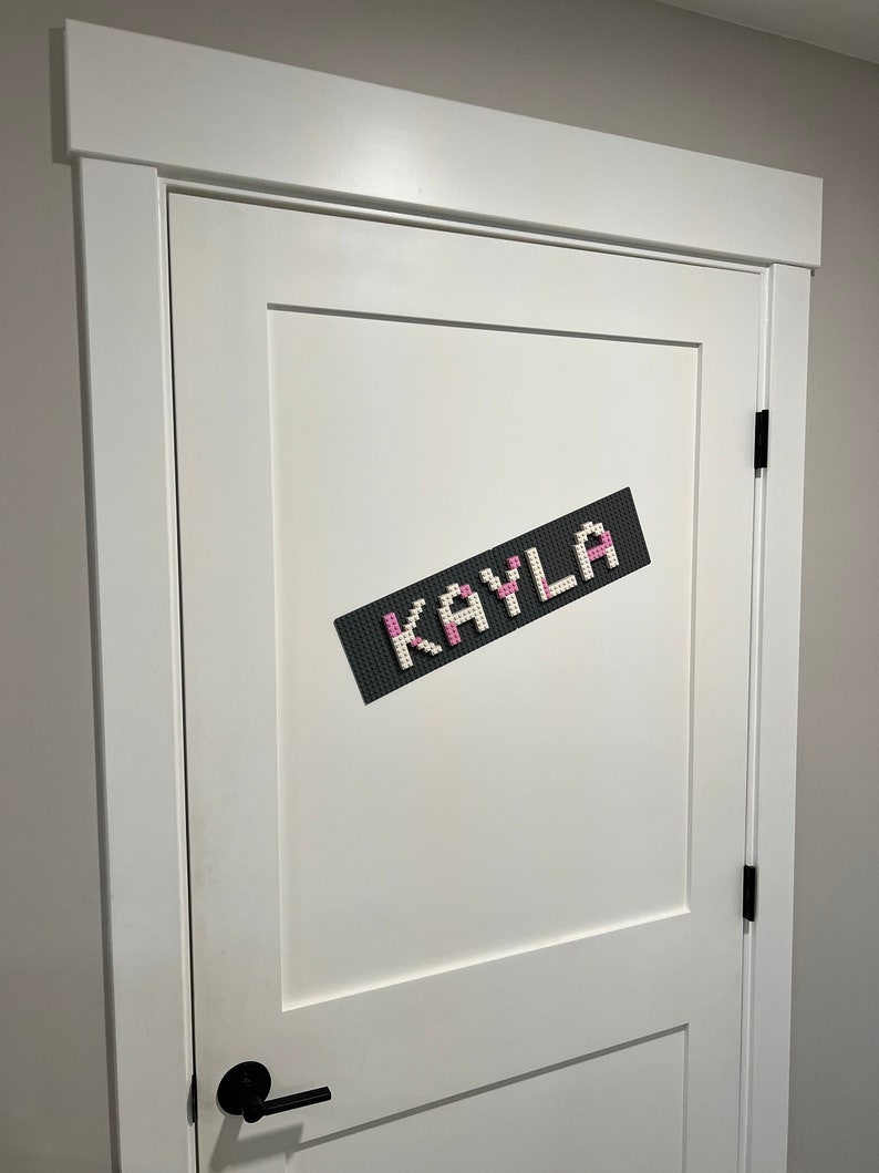 Custom LEGO® Door and Wall Sign Personalized Name and Colors - Etsy