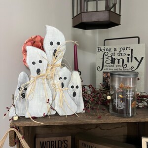Wooden Ghost Decor, Ghost Family, Fall Decor, Handcrafted, Rustic ...