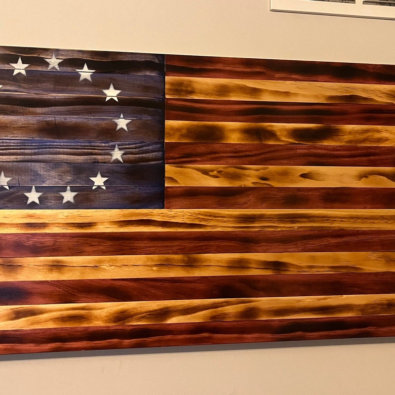 Rustic American Flag - Etsy