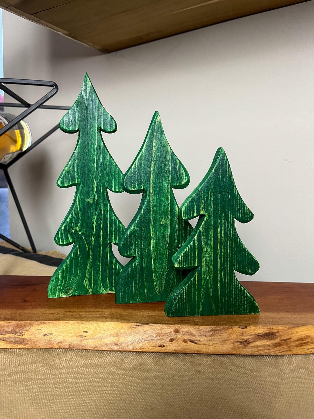 Wooden Tree Trio, Evergreen Tree, Christmas, Farmhouse, Seasonal ...