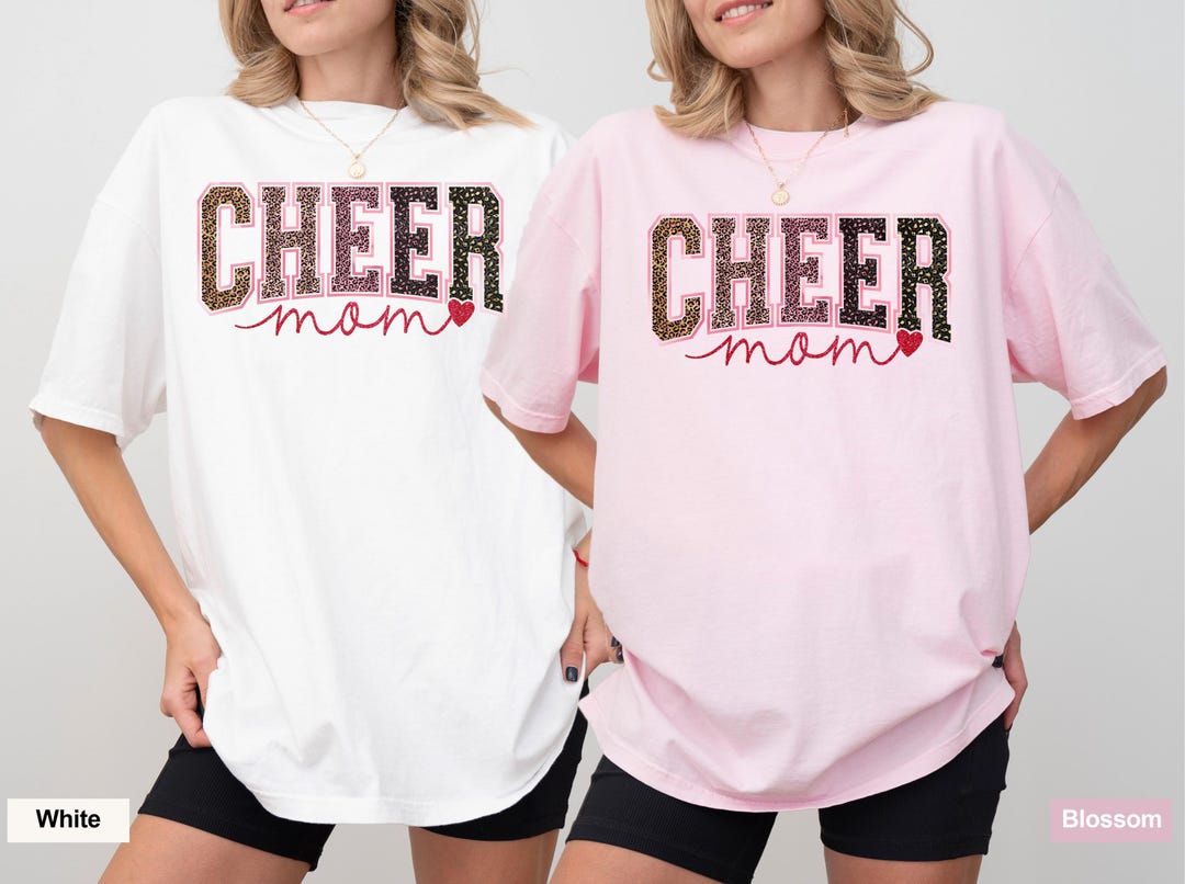 Comfort Colors® Cheer Mom Shirt,cheerleading Mom Shirt,game Day Mom Tee ...