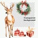 Festive Christmas Watercolor Clipart | High-res | Cute Designs | 300 ...