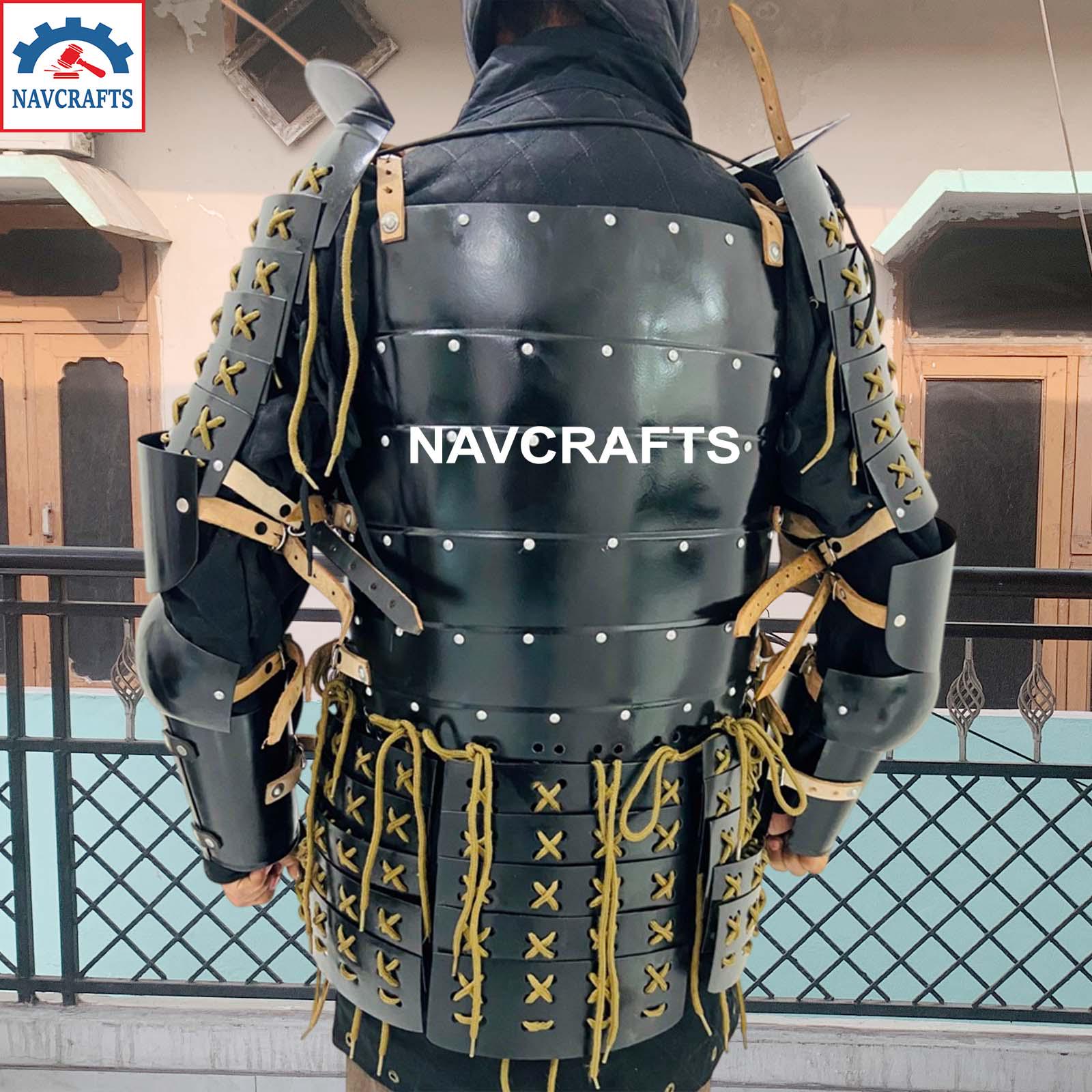 Japanese Samurai Armor Suit, Samurai Cuirass/pauldrons/bracers ...