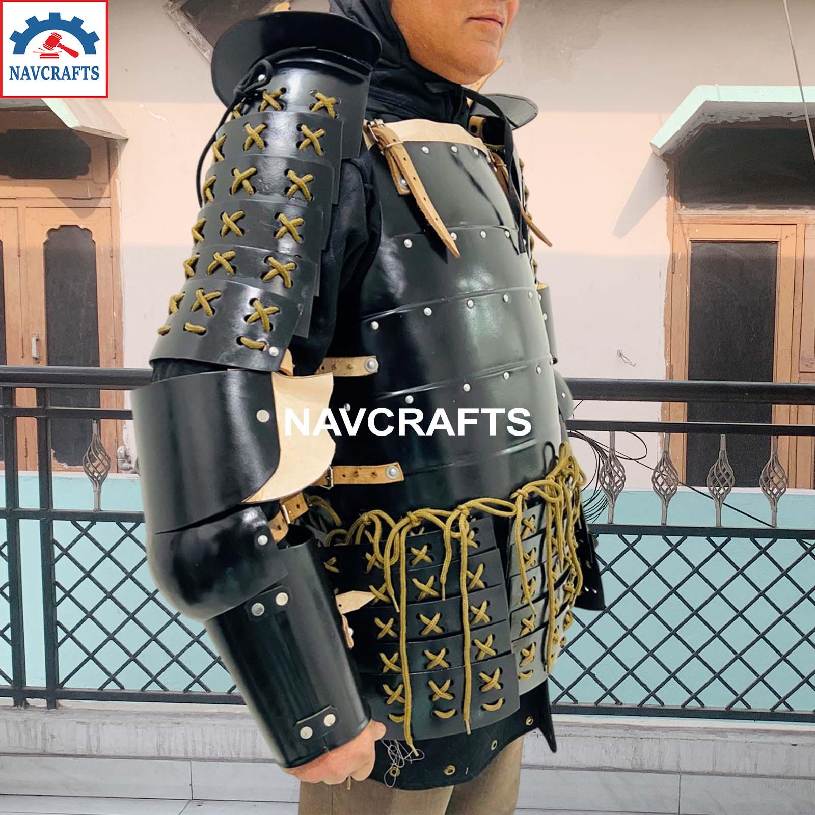 Japanese Samurai Armor Suit, Samurai Cuirass/pauldrons/bracers ...