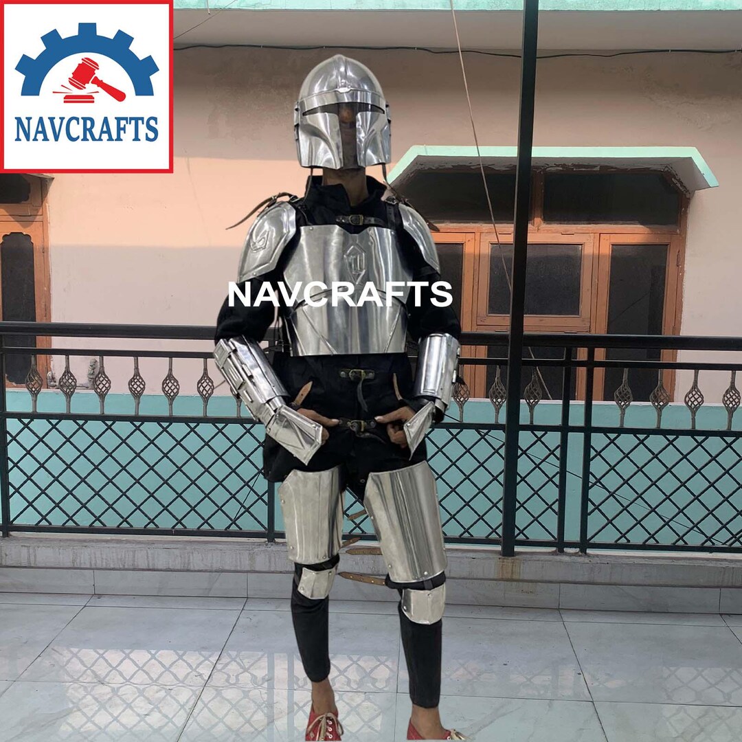 Mandalorian Inspired Full Beskar Armour Set, Mando Flight Suit Costume ...