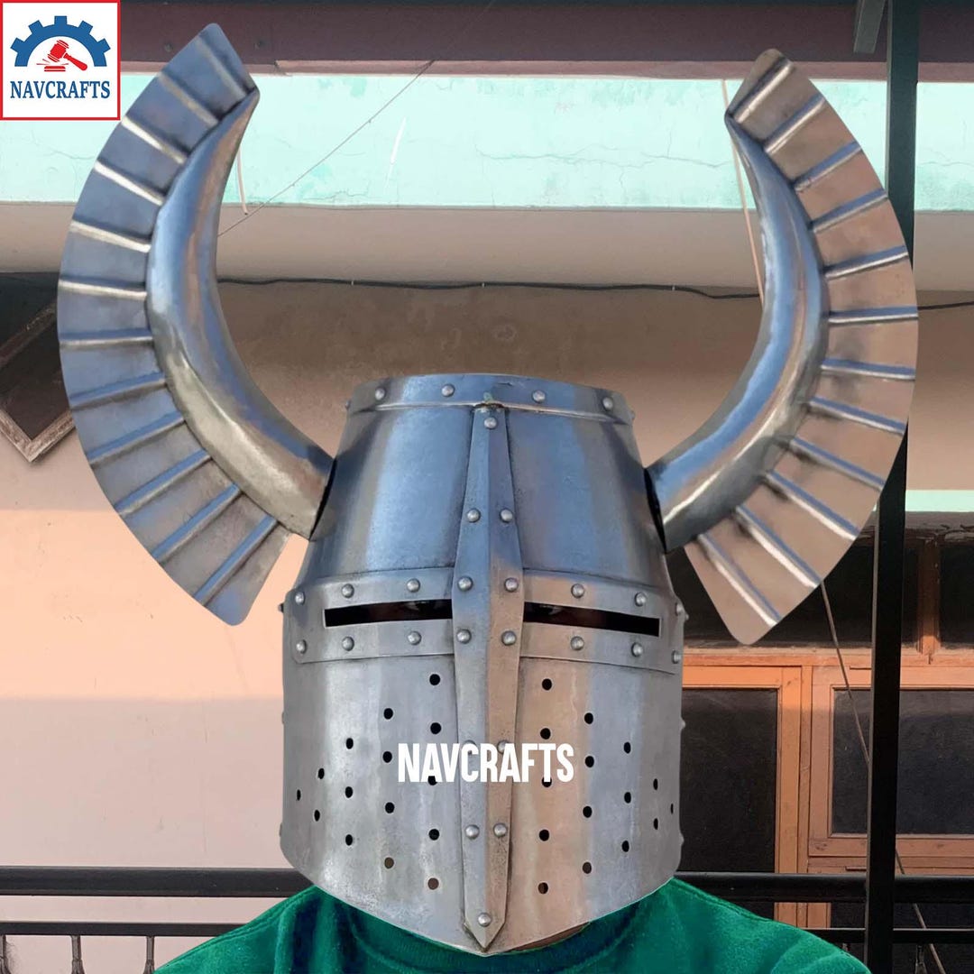 Great Crusader Templar Helmet With Teutonic Crest Wing | Battle Ready ...