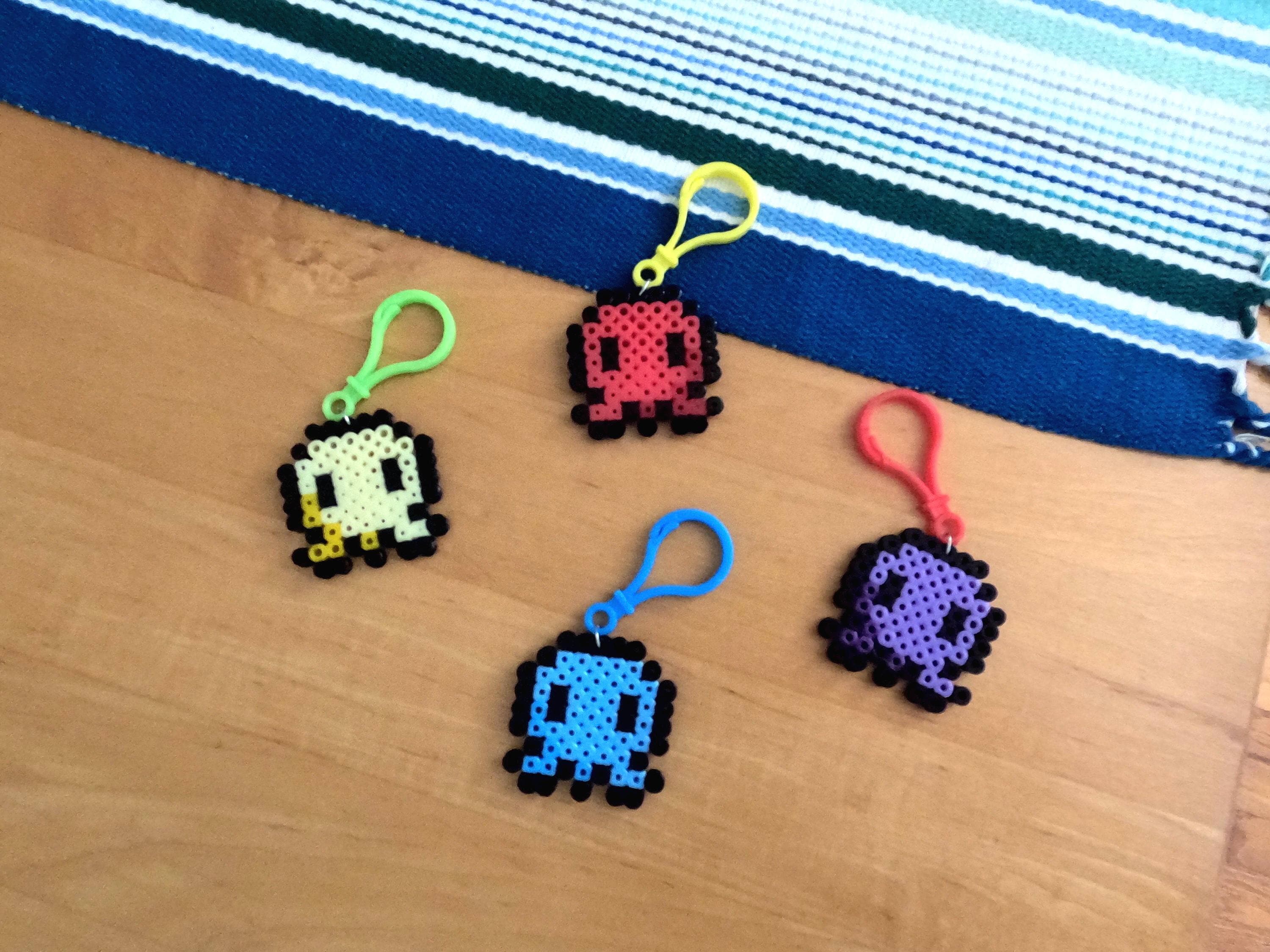 Perler Bead Octopus Keychain - Etsy